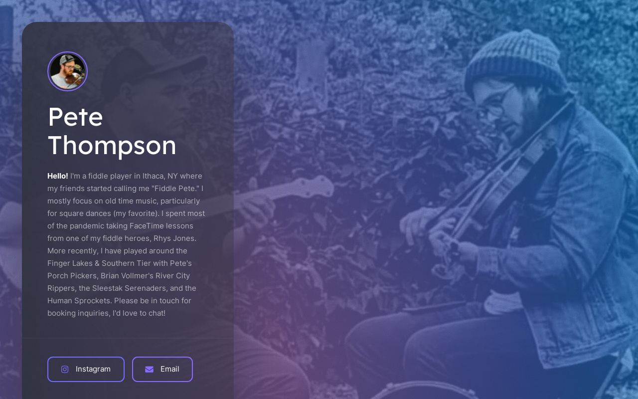 Pete Thompson - Fiddle Player